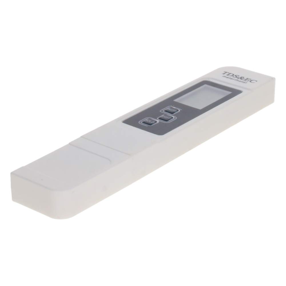 Othmro TDS & EC Tester TDS Three in one Handheld Tester 1-9990PPM 1 Resolution Plastic+304 Stainless Steel White 2PCS