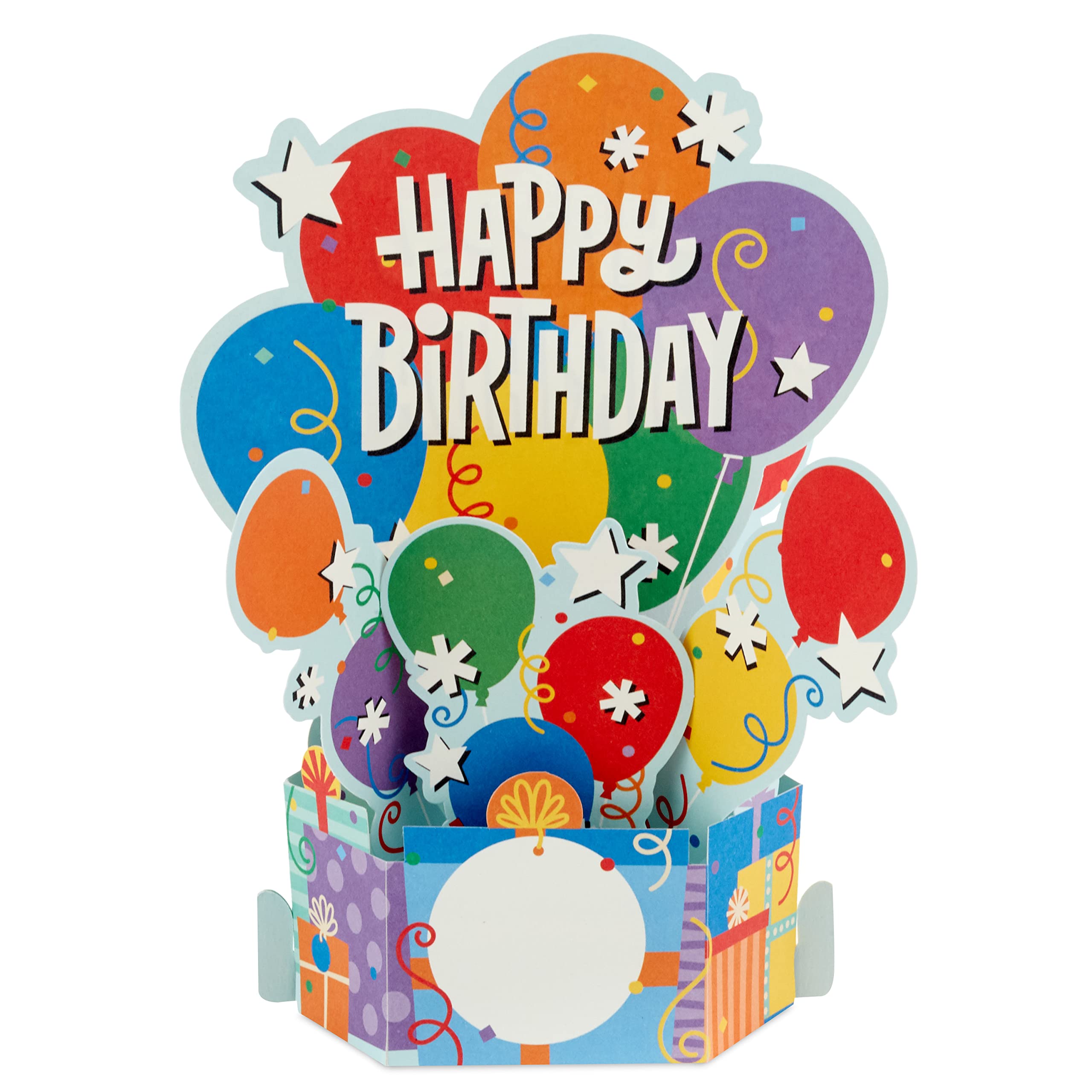 Hallmark Paper Wonder Pack of Pop Up Birthday Cards, Balloons and Cake (8 3D Cards and Envelopes)