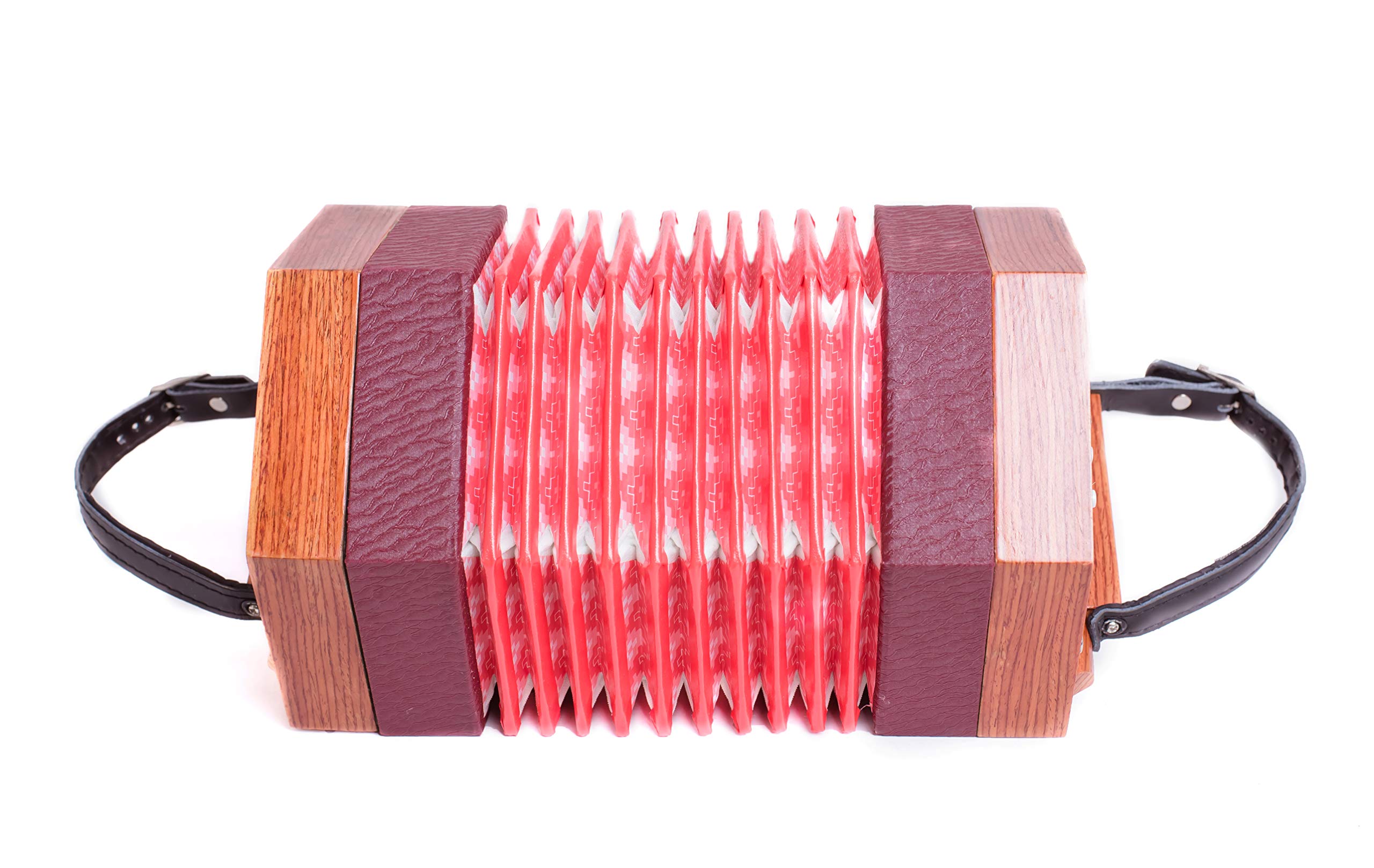 Abubu Wooden Concertina Accordion 30-Button Anglo Style