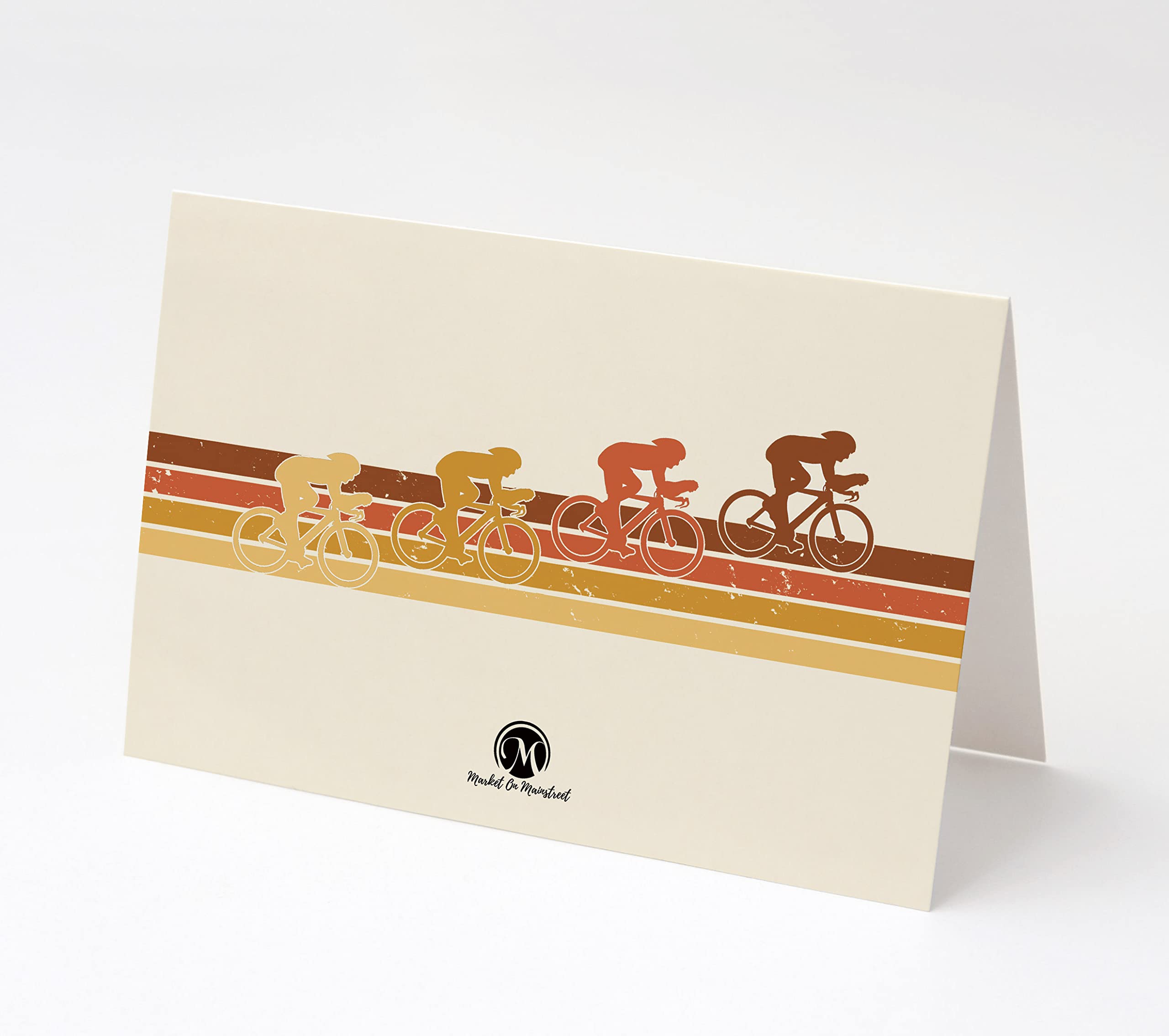 M Market On Mainstreet Bicycle/Cycling Thank You Cards w/Envelopes, 25 Count, Made in U.S.A.