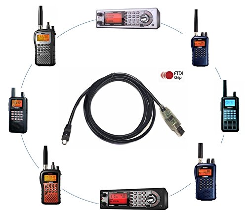 EZSync USB Programming Cable USB-1 for Uniden Scanner Radio, PC Interface Cable, USB to MINI4P, Serial Chip, USB-1 Compatible EZSync504