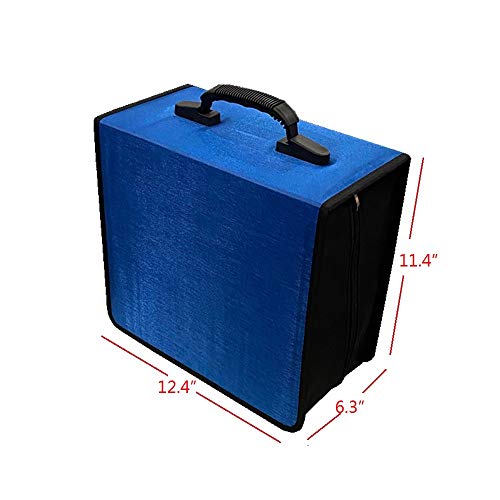 Penlonda CD/DVD Case Holder Organizer Wallet Sleeves Booklet Binder,Storage 400 Capacity Disc(Blue)