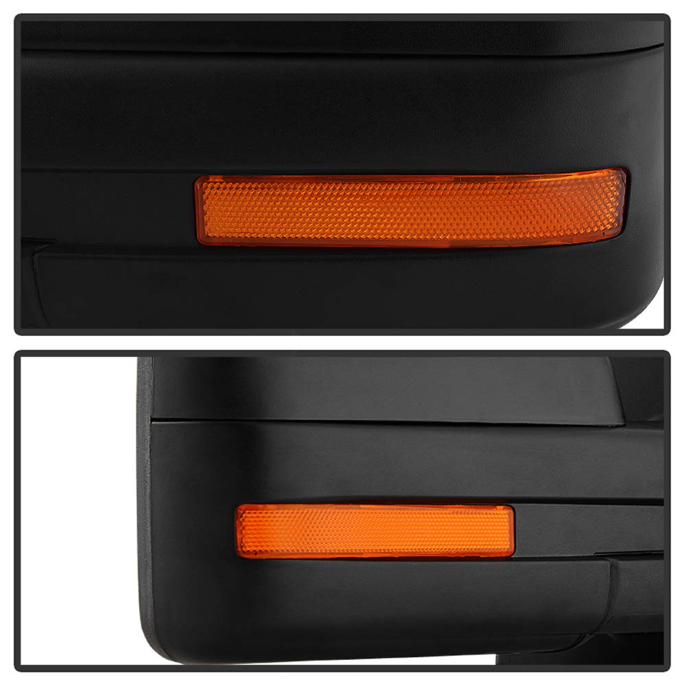 ACANII - Power Heat LED Signal Puddle View Mirror Passenger Side Original Style For 2007-2014 Ford F150 PickUp Right
