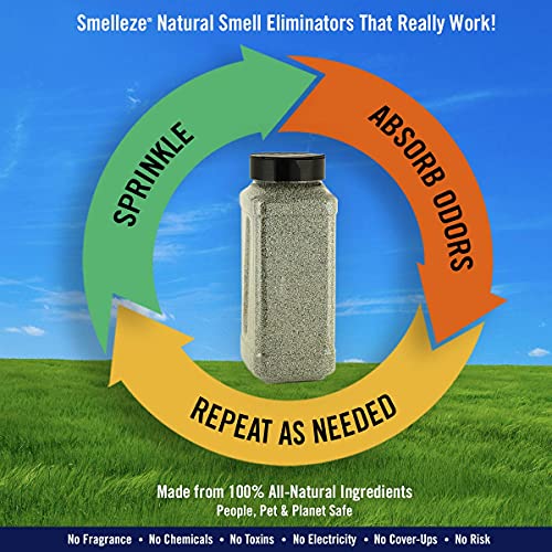 SMELLEZE Natural Ethylene Absorbent Granules β 4 mm: 2 lb. Bottle