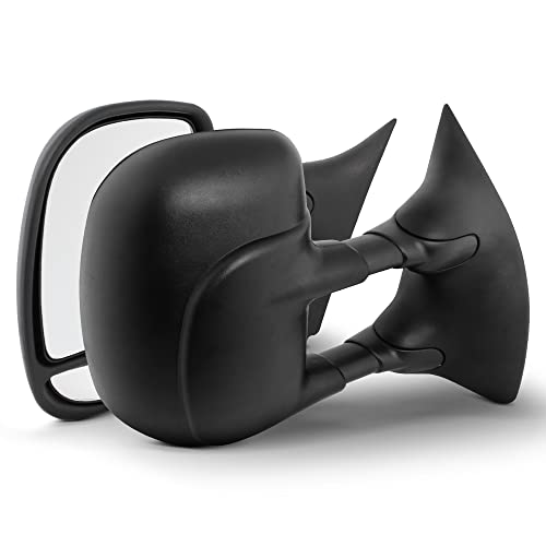 ACANII- Telescoping Power+Heat Side Towing Mirror Driver + Passenger For 99-07 Ford F250~F550 SuperDuty 00-05 Excursion