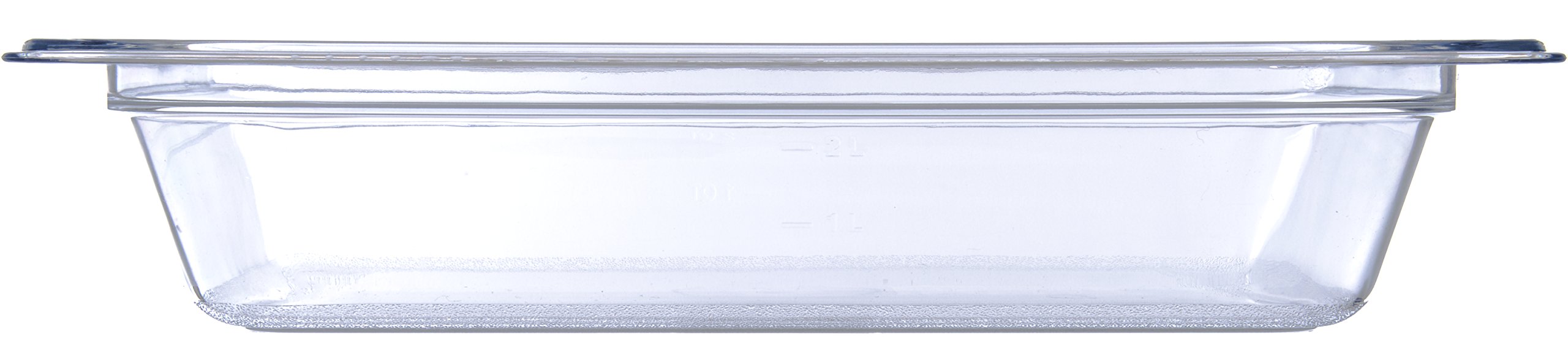 Carlisle FoodService Products Storplus 1/2-Size Food Pan for Catering, Buffets, and Restaurants, Polycarbonate, 2.5 Inches Deep, Clear, (Pack of 6)