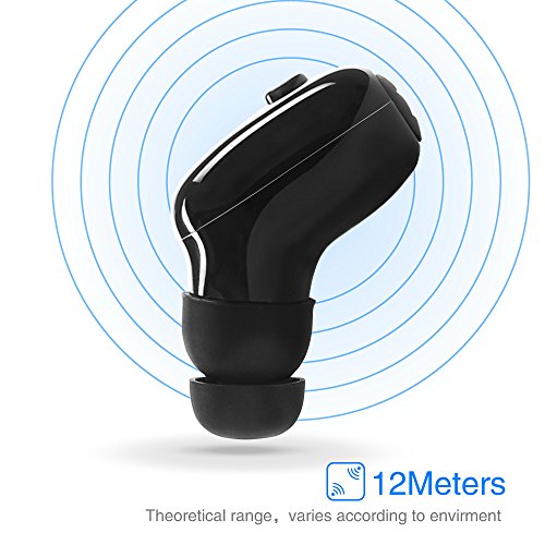 IP68 Professional Waterproof Wireless Bluetooth Earphone, Mini Wireless Bluetooth V4.2 Earbud Sport Headphone Sweat Proof Stable Fit in Ear Workout Headset for Underwater Sport Swimming Diving