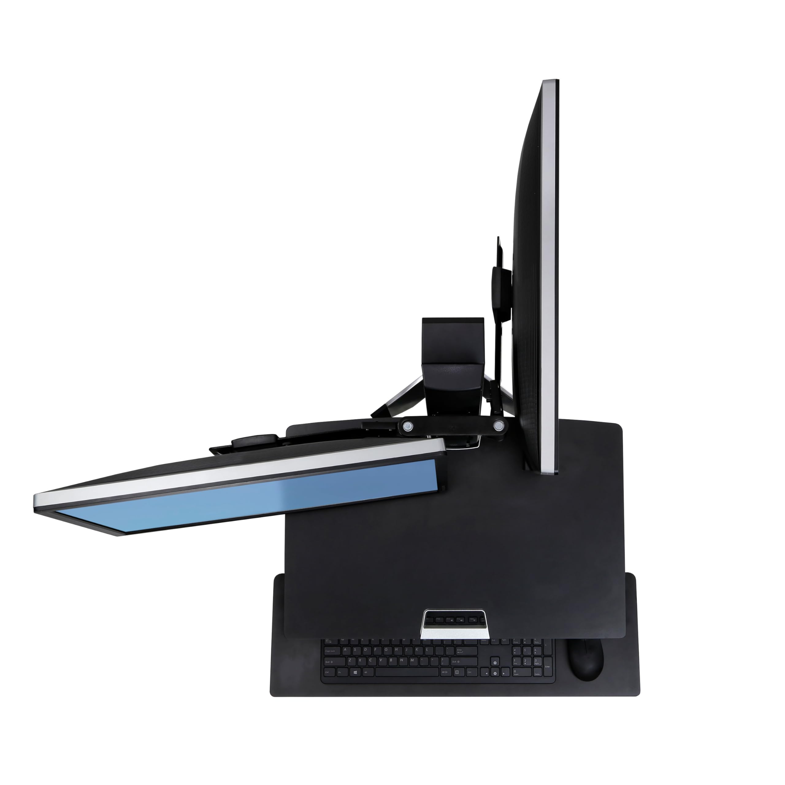Ergotron – Dual Monitor Double Hinged Bow – Add-on for WorkFit Monitor Kits