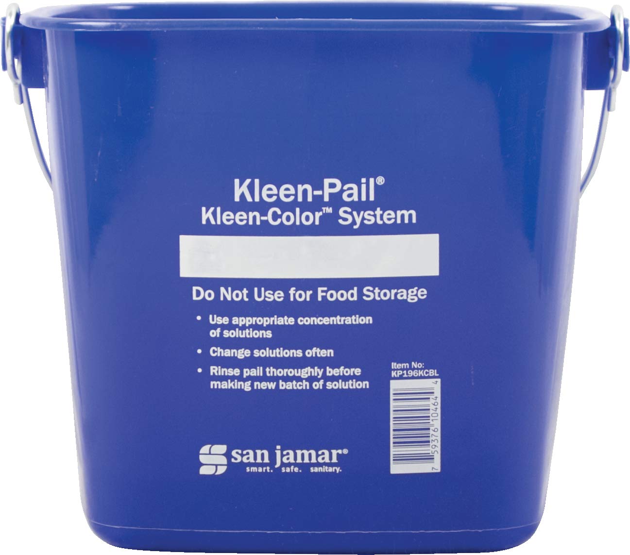 Carlisle Paddles San Jamar KP320GN Kleen-Pail Commercial Cleaning Bucket, 10 Quart, Green