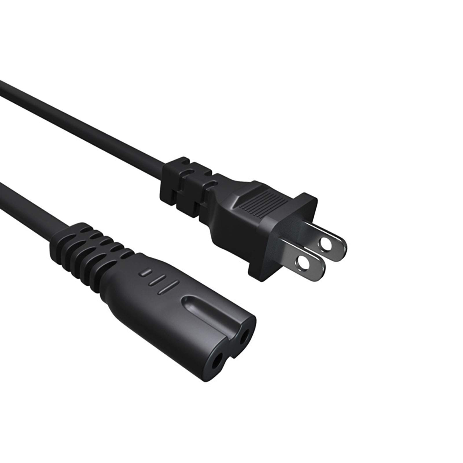 AC Power Cord Cable for Hp Deskjet 3755 3752 2600 2622 1112 2130 2655 2652 3520 2622 3630 3632 3634 3830 3833 2540 2652 2752e 2755e 4155e, 2 Prong Replacement Printer Cable 6Ft [UL Listed]