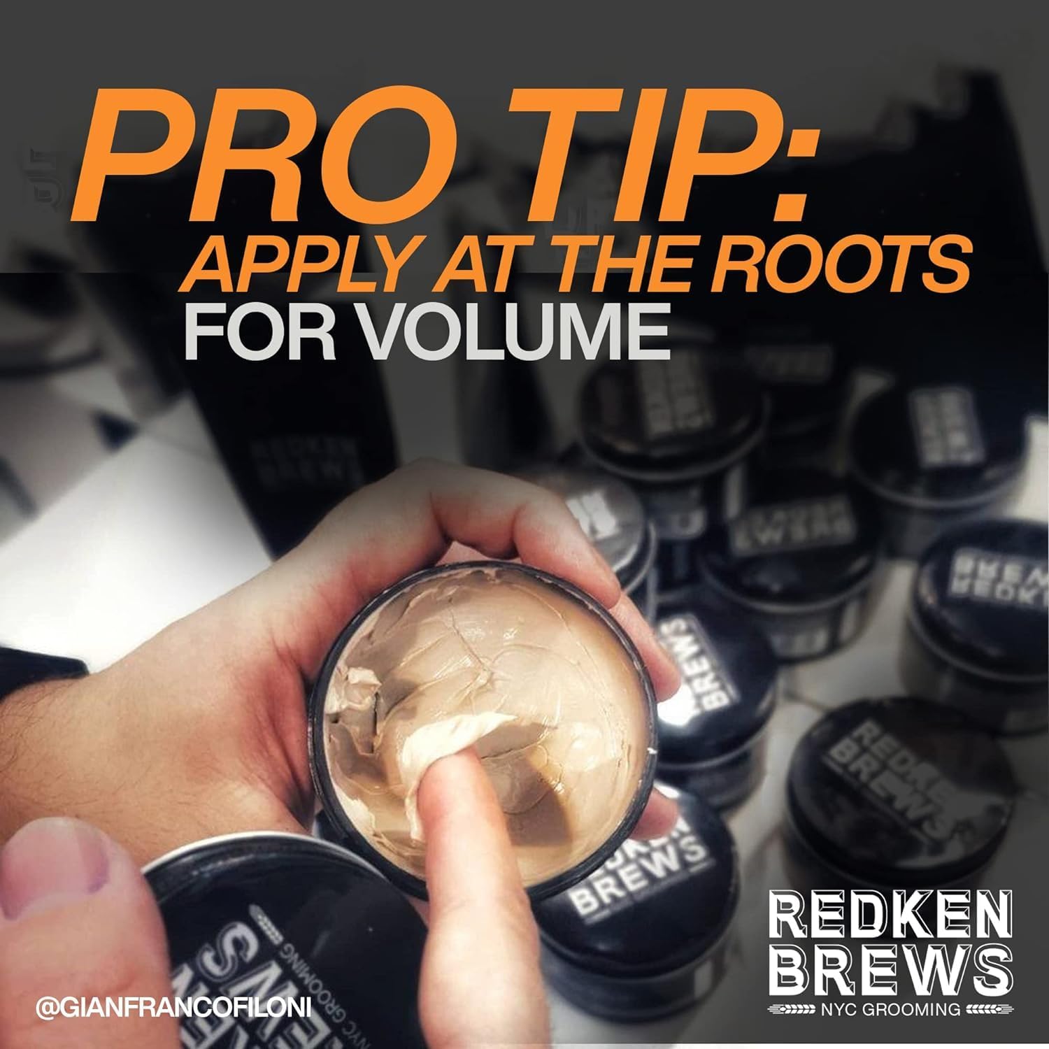 Redken Brews Clay Pomade For Men | Men's Volumizing Clay Pomade | Long-Lasting High Hold | Matte Finish | For Fine And Medium Hair Types | 3.4 Fl. Oz