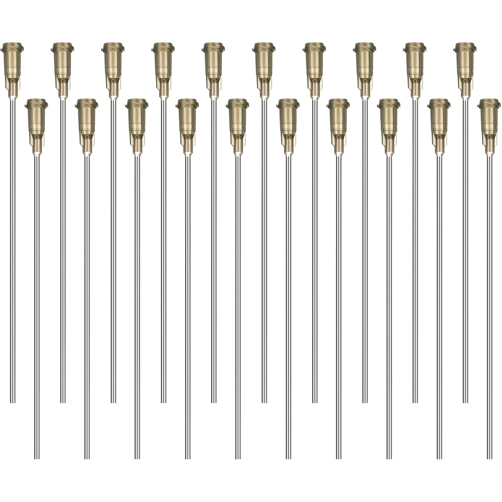 Honoson 20 Pack 4" Syringes with Needle 16 Gauge Blunt Tip Dispensing Needle Industrial Luer Lock Needle