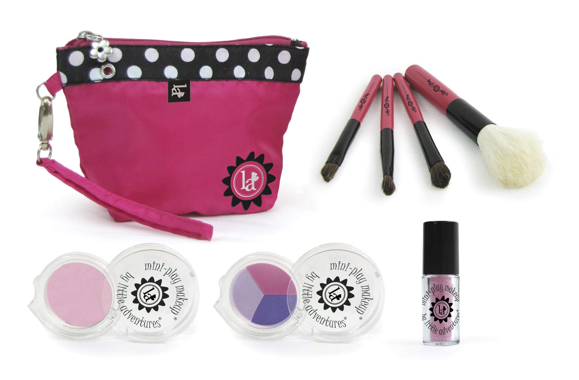 Mini-Play Makeup Clutch Pink Purse & Kids Pretend Makeup Kit