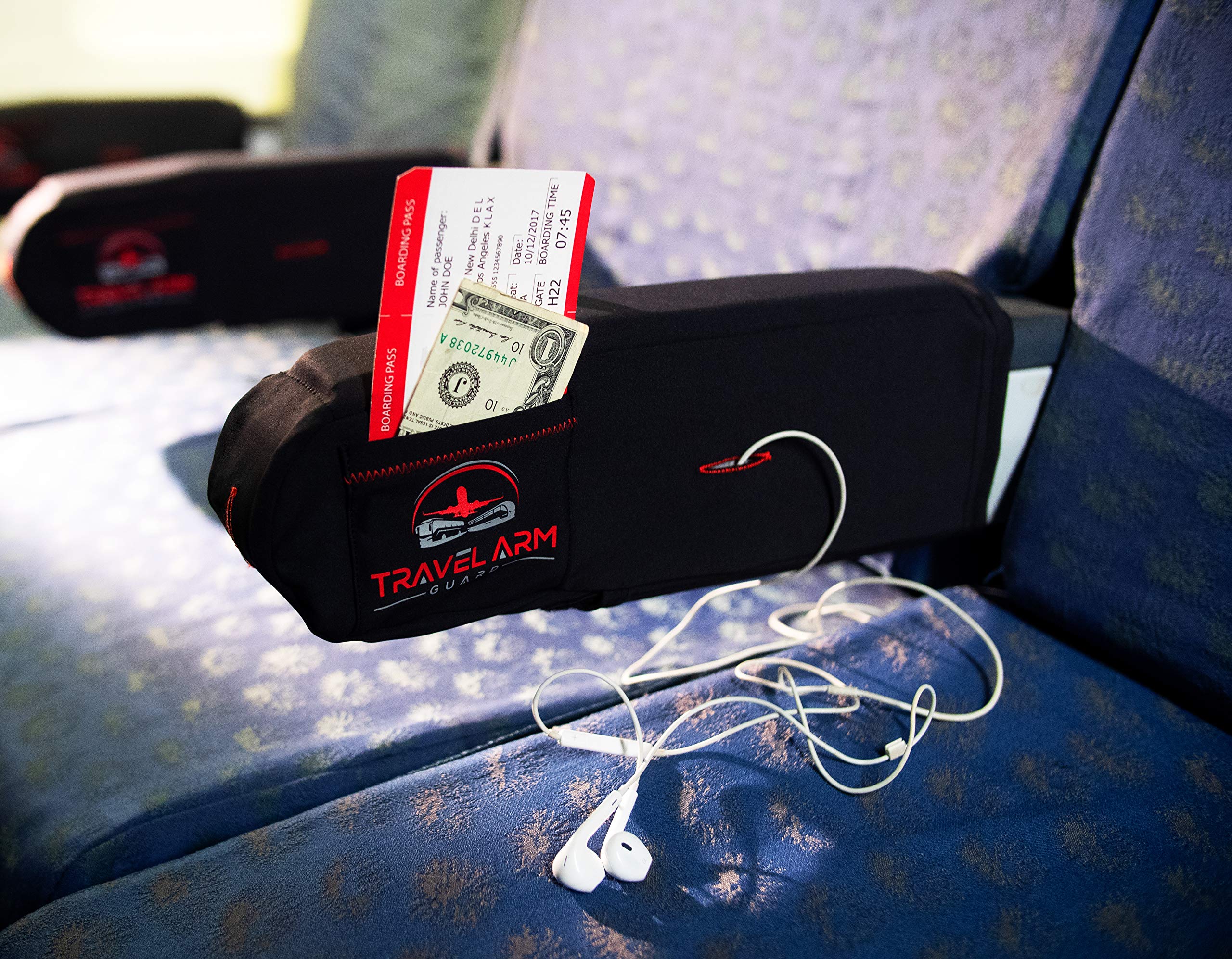 Airplane Armrest Covers - Innovative & Protective Arm Rest Sleeve Covers for You and Your Family on Your Next Air Travel - Comfort & Clean Flight Travel Accessory | 2 Sleeves in the Package
