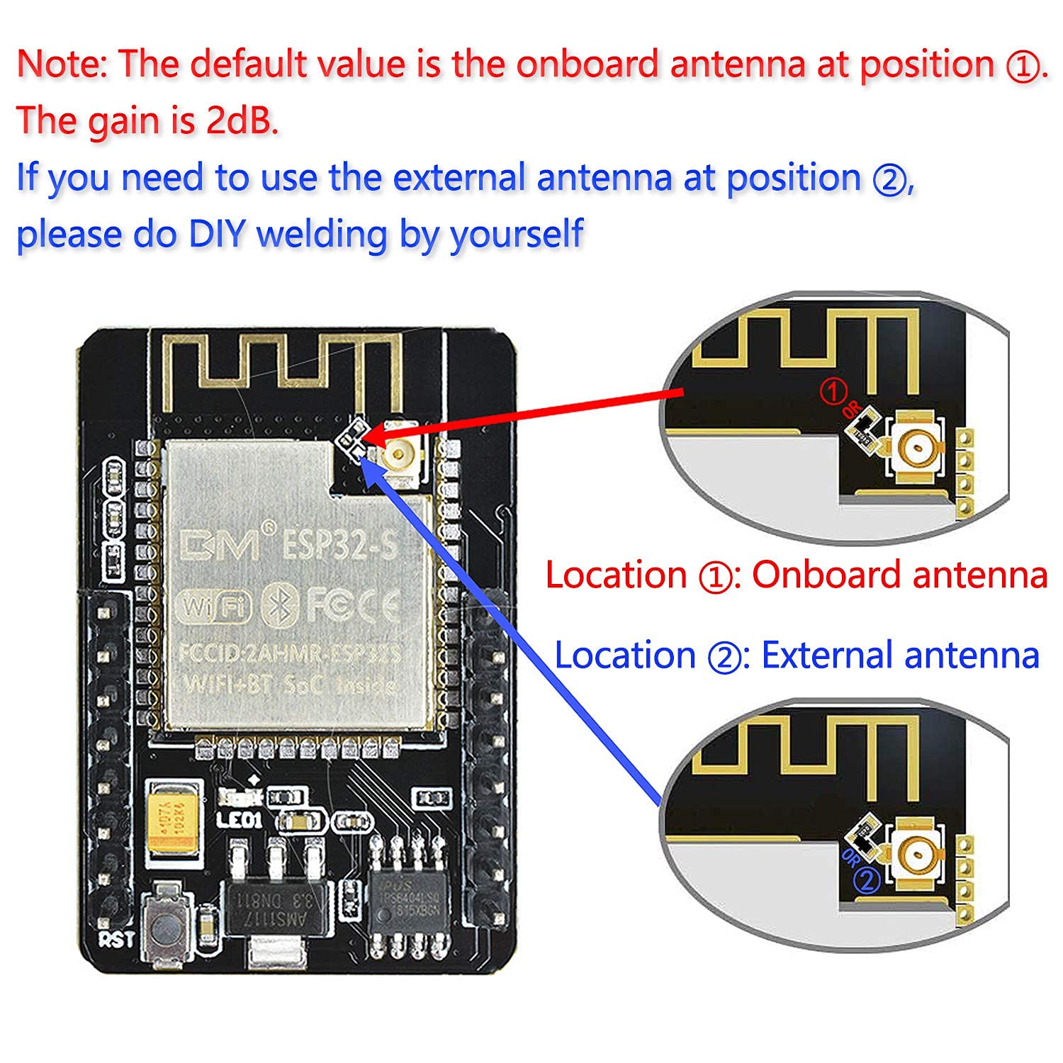 Aideepen ST Link V2 Programming Unit Mini Emulator Downloader M89 New (Random Color)+2 PCS ESP32-CAM W-BT Board