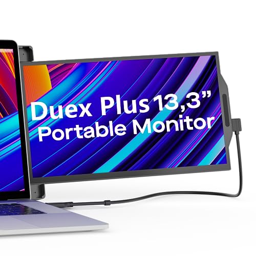 Mobile Pixels Trio Max Portable Monitor for Laptops 14" Full HD IPS USB A Type-C, 2 in 1 Laptop Monitor Extender, Compatible with Windows, MacBook and Android, Duo Screen for Gaming, Travel