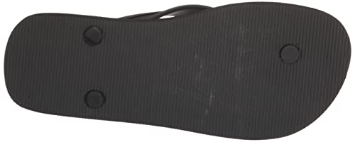 A | X ARMANI EXCHANGE Men's Logo Flip Flop, Black, 10