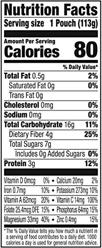 Plum Organics Mighty 4 Blends Guava, Banana, Black Bean, Carrot, Oat, 4oz