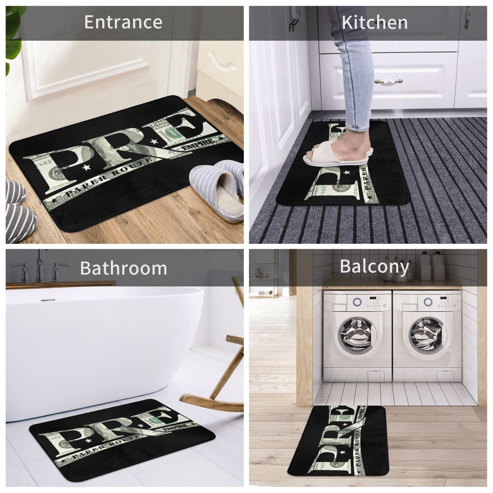 BeverlyJHoward Young Rapper Dolph Carpet Bedroom Living Room Floor Mat Anti-SlipHome Decoration Carpet 16x24in