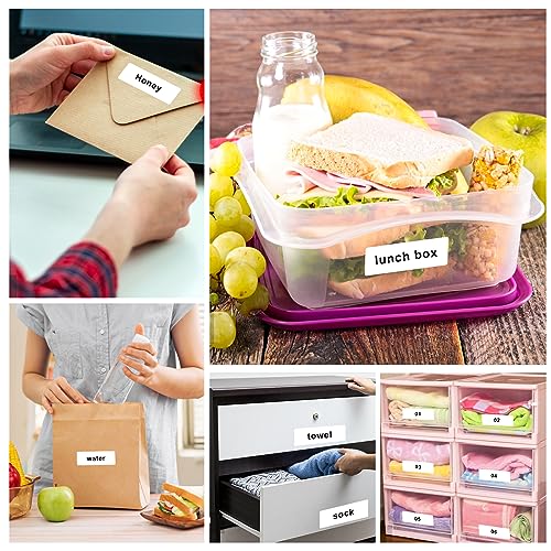 720 Pcs 1x3 Inch Date Label Removable Freezer Label Stickers Food Storage Stickers Self-Adhesive Rectangular Stickers for Food Containers Jars Bottles Storage Organization