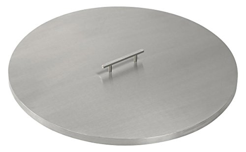 American Fireglass CV-RSP-25 Stainless Steel Cover For 25 Inch Diameter Drop-In Fire Pit Pan