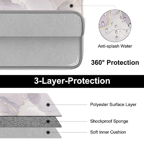 ARVOK 13 13.3 14 inch Laptop Sleeve Case for MacBook Air 13 inch/MacBook Pro 13 inch/MacBook Pro 14 Water-Resistant Notebook Computer/Tablet Cover Case for HP/Dell/Lenovo/Asus/Acer/Samsung with Pouch