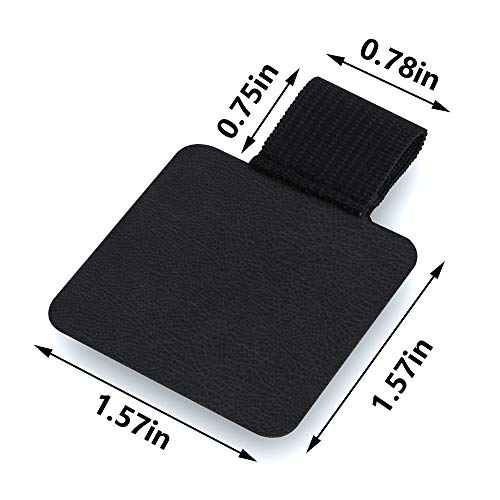SLSON 12 Pack Notebook Pen Loop Holder Self-Adhesive Pen Holder Pencil Holders Elastic Loop Designed for Notebooks Journals Calendars (Black)