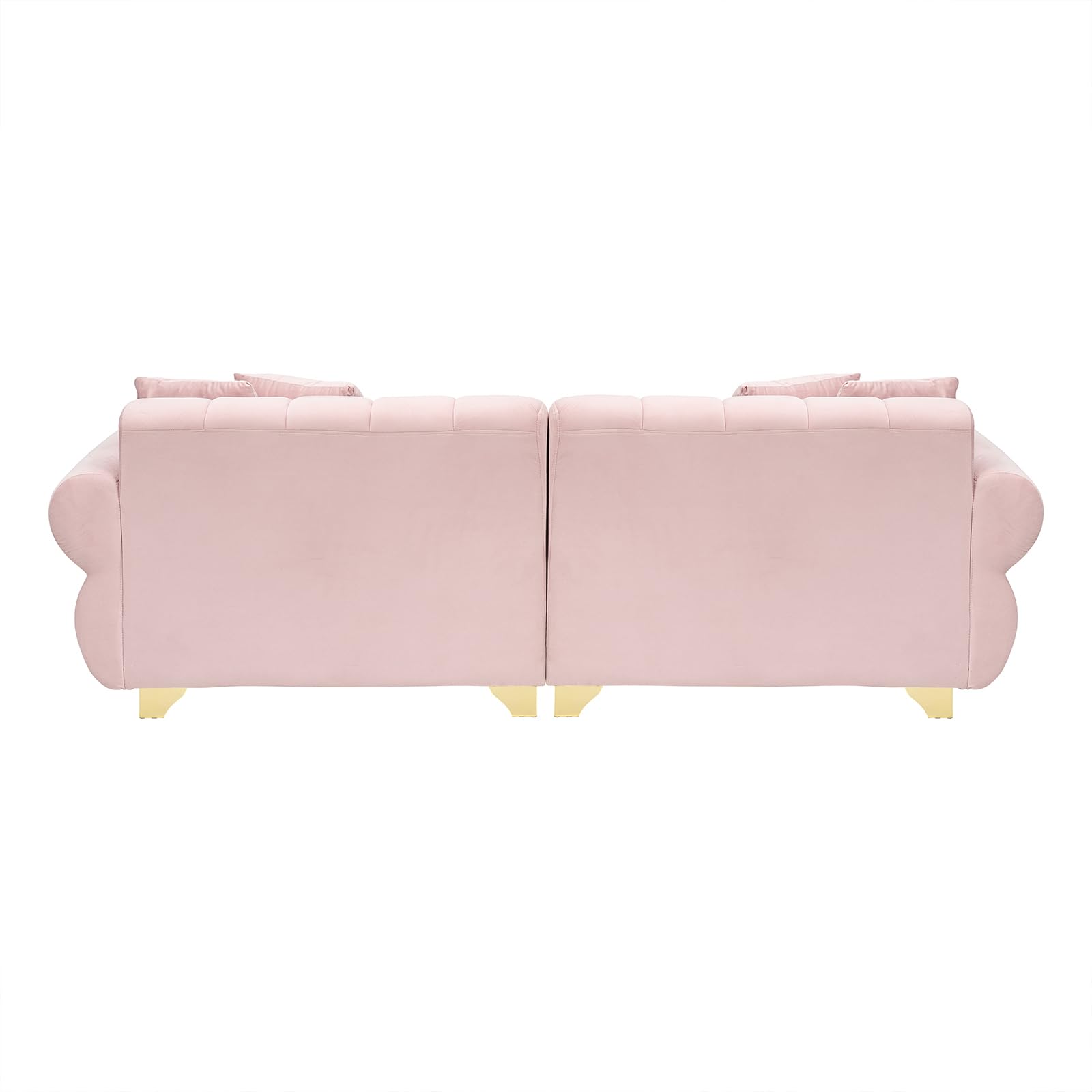 89" Oversized Loveseat Sofa, Modern Upholstered Velvet Cloud Couch, Deep Seat Sofa,Cozy Modern 3 Seater Couch with Gold Steel Leg Frame for Living Room, Bedroom, Apartment