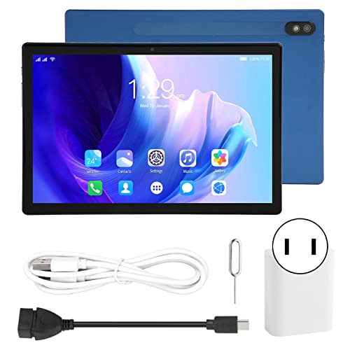 Airshi 10.1 Inch Tablet HD Tablet GPS Function 2.4G/5G 5MP 8MP 100‑240V for School Office (US Plug)