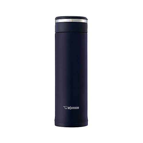 Zojirushi SM-JF48-AD Water Bottle, Stainless Steel Mug, Direct Drinking, Lightweight, Cold and Heat Retention, 16.2 fl oz (480 ml), Navy