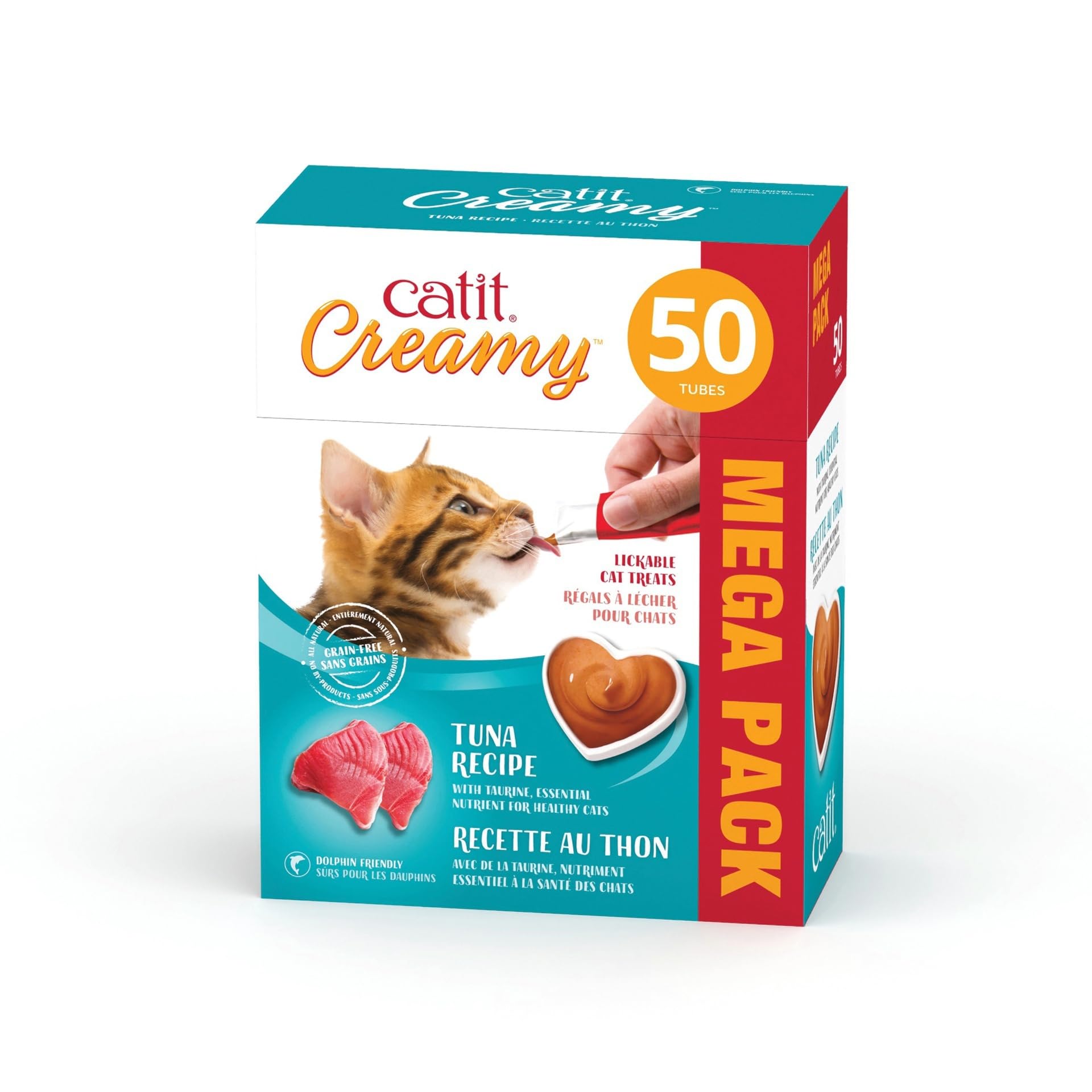 Catit Creamy Lickable Cat Treat β Hydrating and Healthy Treat for Cats of All Ages - Assortment, 72-Pack
