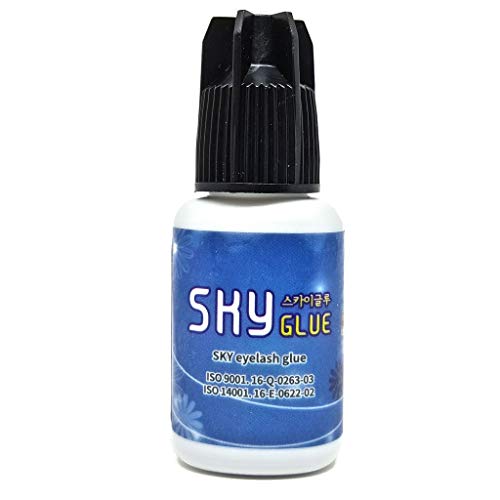 50 PINK + 2 PACK SKY D 5ml / 1-2 Sec Drying time/Retention 6-7 weeks/Maximum Bonding Power/Professional Use Only Black Adhesive Latex Free
