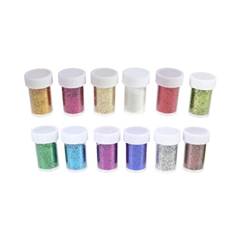 Glitter Pigment 12 Glitter Powder Glitter Sequins Glitter Pigment Flash Powder Craft Supplies Gold Powder Craft Supplies Shimmering Powder Glitter Sequins