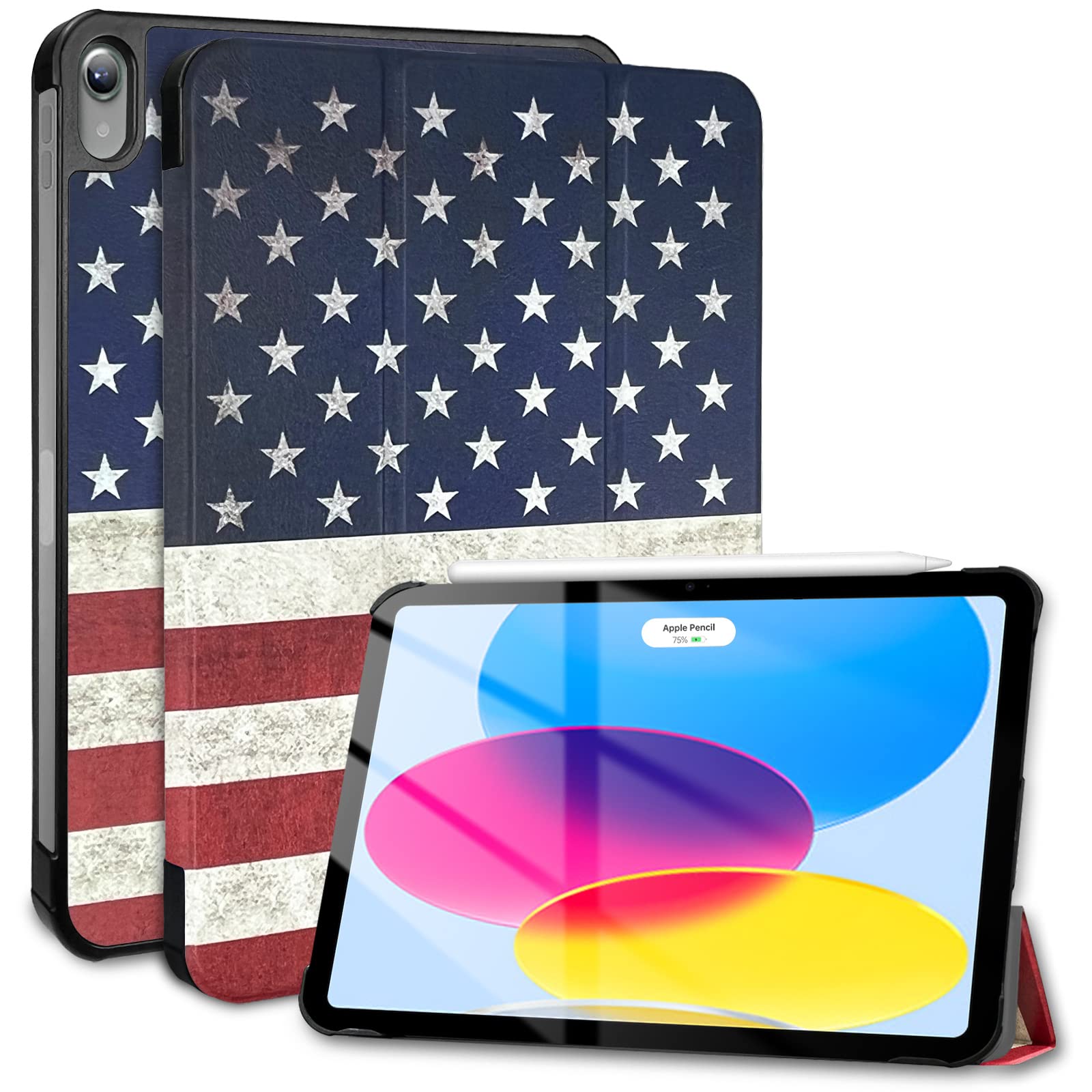 Aippdo Case for iPad 10th Generation Case 2022. iPad 10.9 Inch Cover Anti-Fingerprint,Anti-Scratch,Support 2nd Gen Pencil,Auto Sleep/Wake,Camera Protection