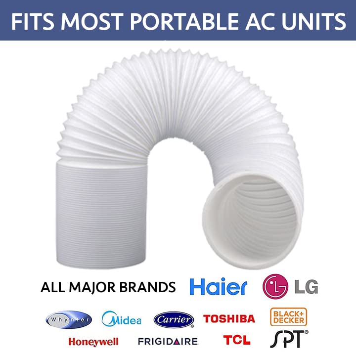 Air Conditioner Hose, Portable Exhaust Vent Hose with 5.1 Inch Diameter - Clockwise, with Length up to 80"