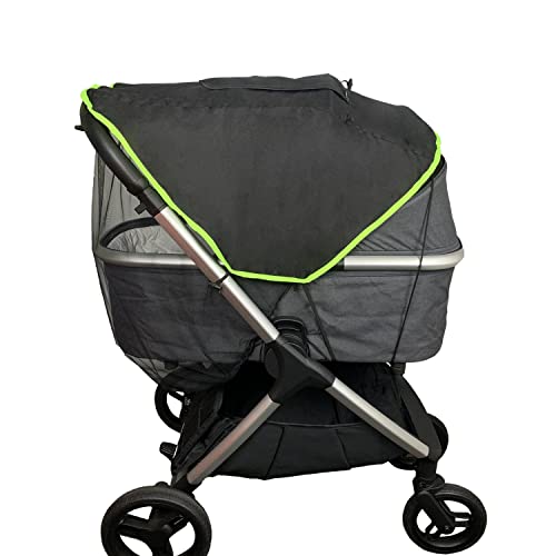 Ezkindheit Universal Sun Shade and Mosquito Shield for Strollers β Baby Stroller Accessories β Blackout Cover Accessory and Visor for Boys and Girls β Versatile Stroller Attachment & Protector