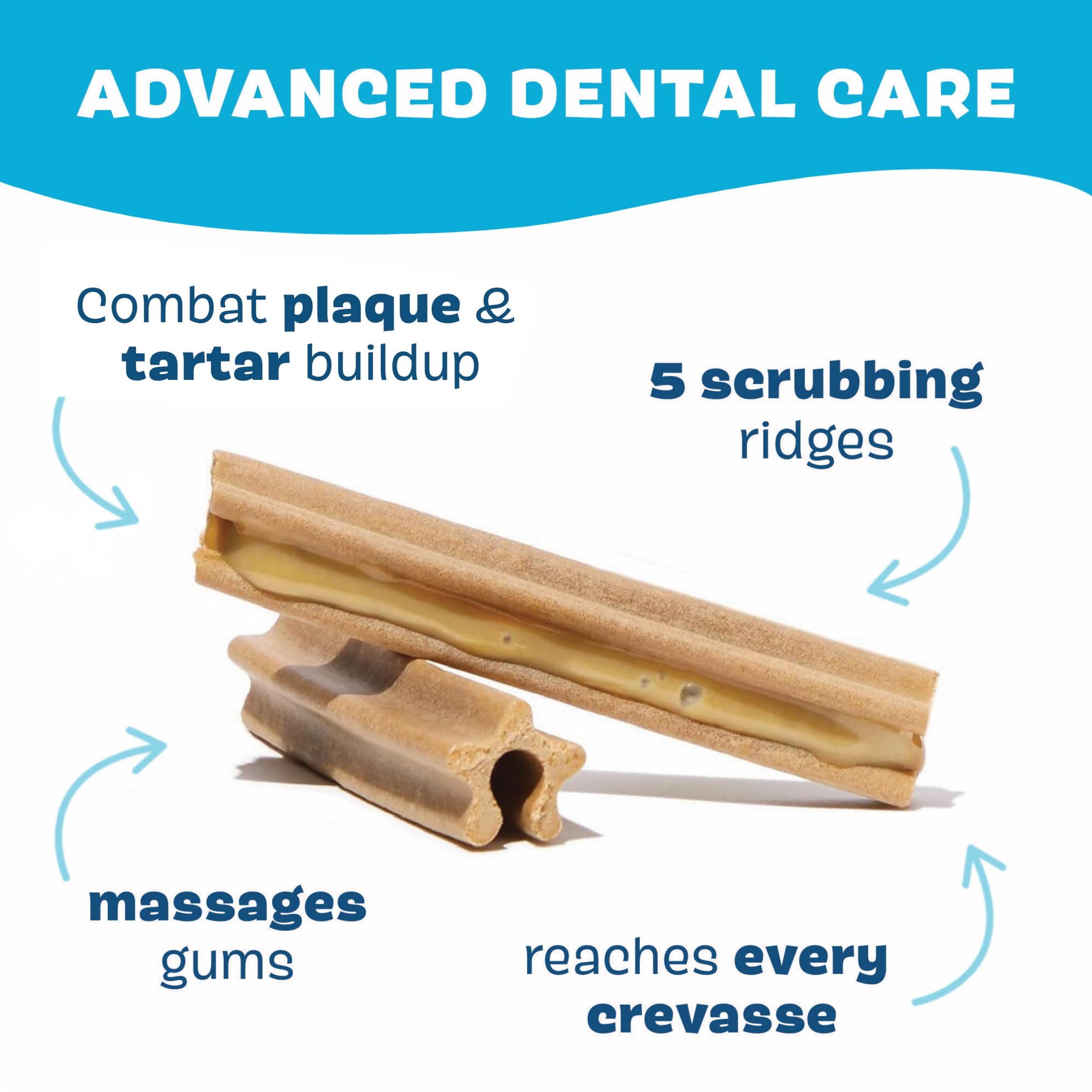 Bark Bright Original Dog Dental Kit - 30 Teeth Cleaning Chew Sticks & Toothpaste - Small Breeds