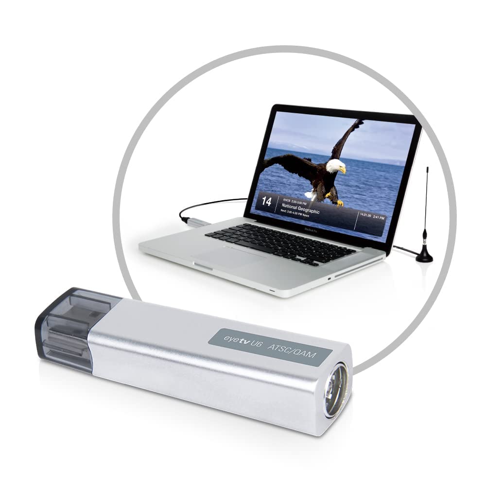 EyeTV GT-1U620160701 U6 Pocket-Sized HDTV Tuner Stick for Apple MacBook Series
