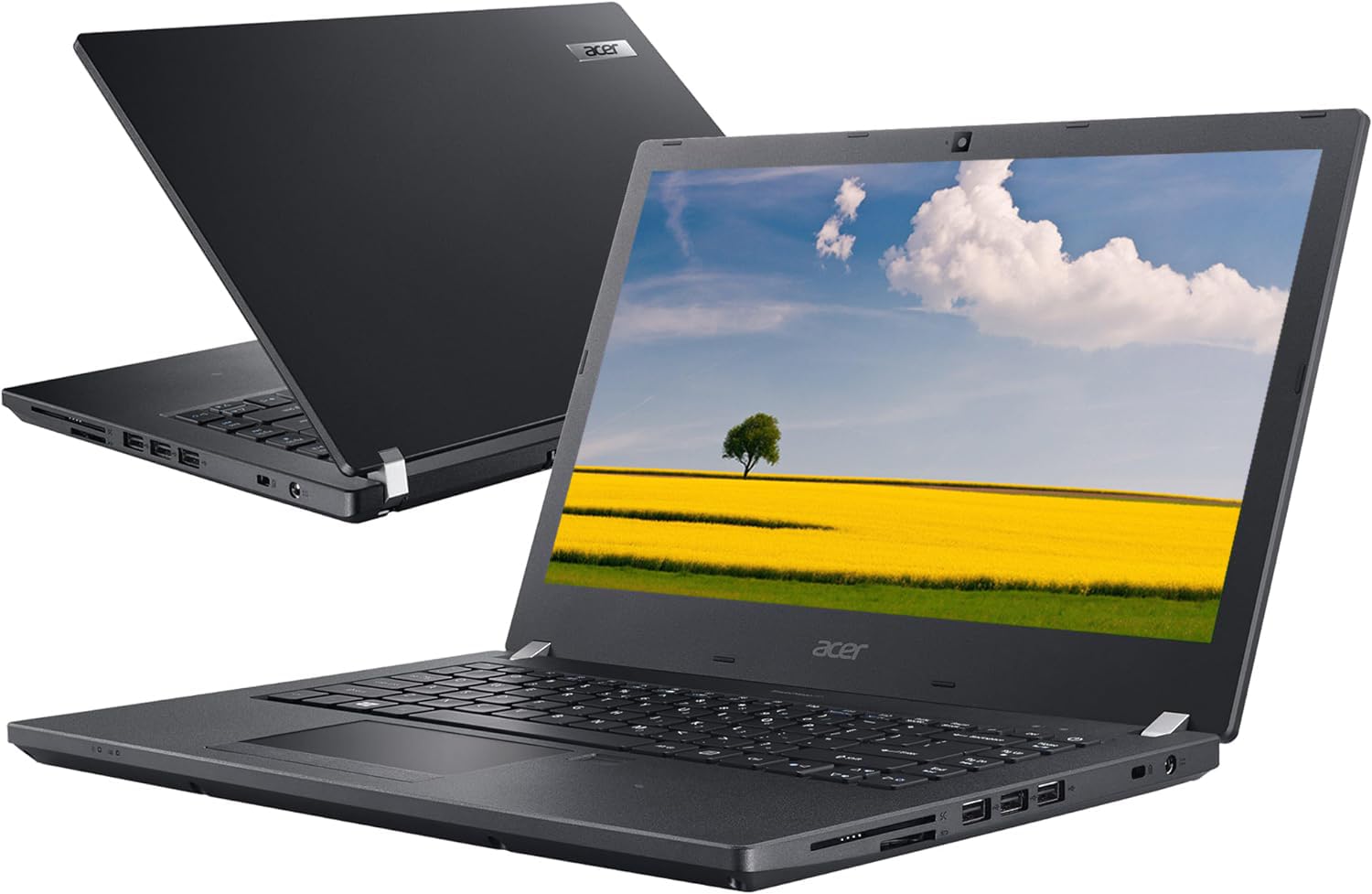 Acer TravelMate P449 G3, 14 Inch Laptop, Intel Core i5-8250U, 20GB RAM, 512GB SSD, Backlit Keyboard, Fingerprint Reader, Windows 10 Pro, Black (Renewed)