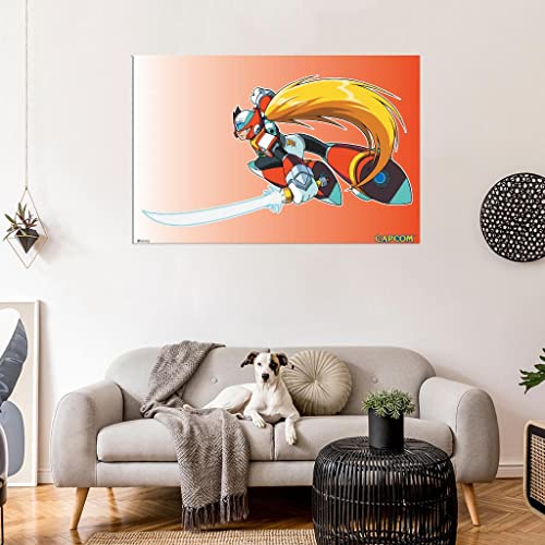 556699 Mega Man Zero Jump Picture DECOR WALL 24x18 PRINT POSTER