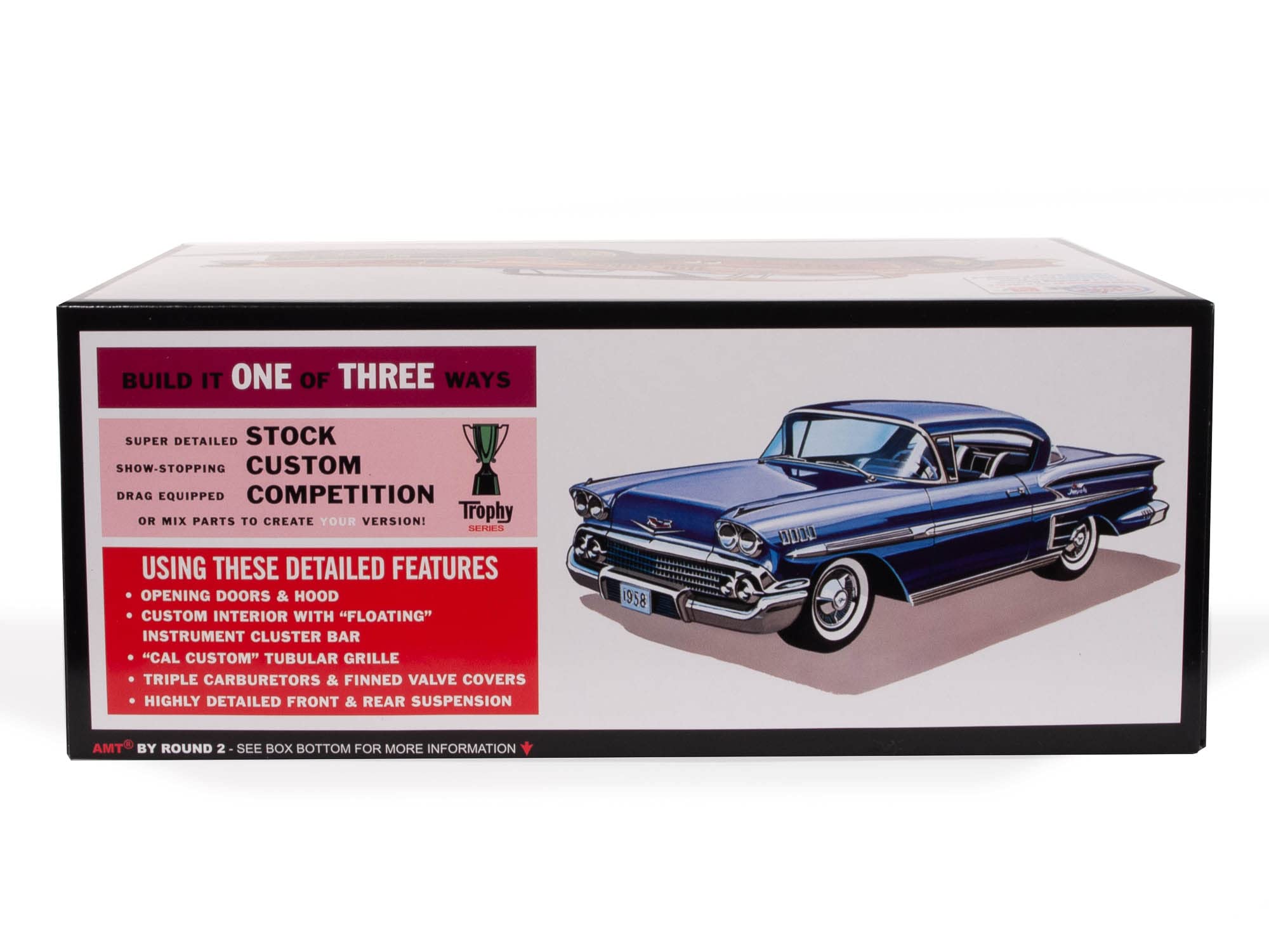 AMT 1958 Chevy Impala Hardtop Ala Impala 1:25 Scale Model Kit