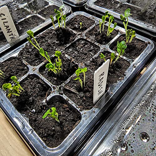 Anothera 30-Set Seed Starter Tray and Garden Propagator Kit (12 Cells Per Tray,Total 360 Cells) with Adjustable Humidity Dome and Base Greenhouse Grow Trays for Seeds Growing Starting(Dark Green)