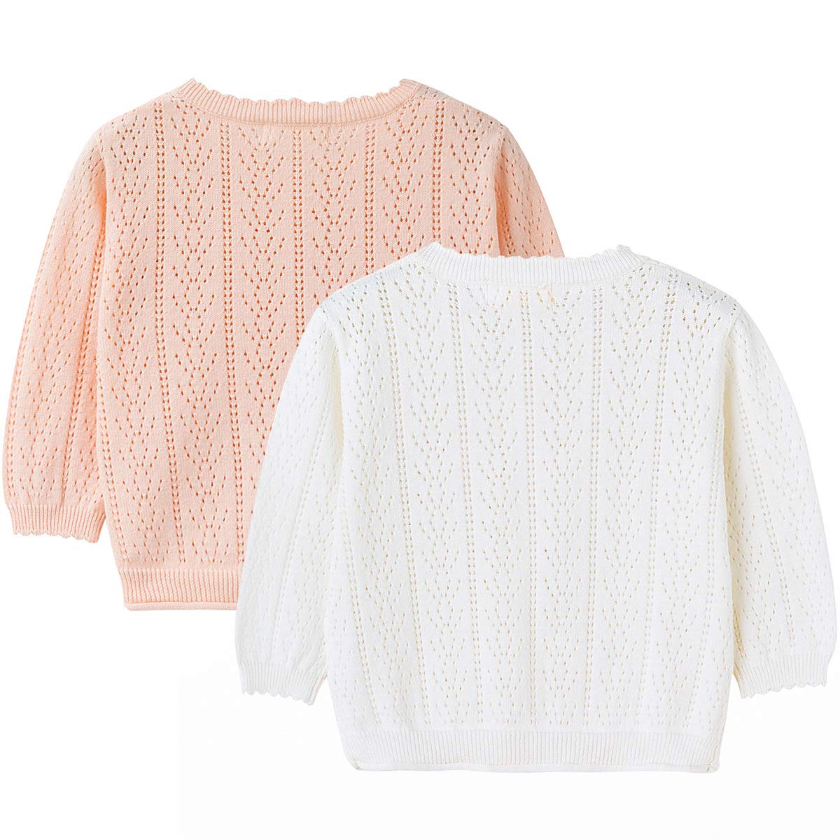 Simplee kids Baby Girl Thin Sweater Solid Cardigans Baby Girls Long Sleeve Coat Cardigan for Spring 2-3 Years