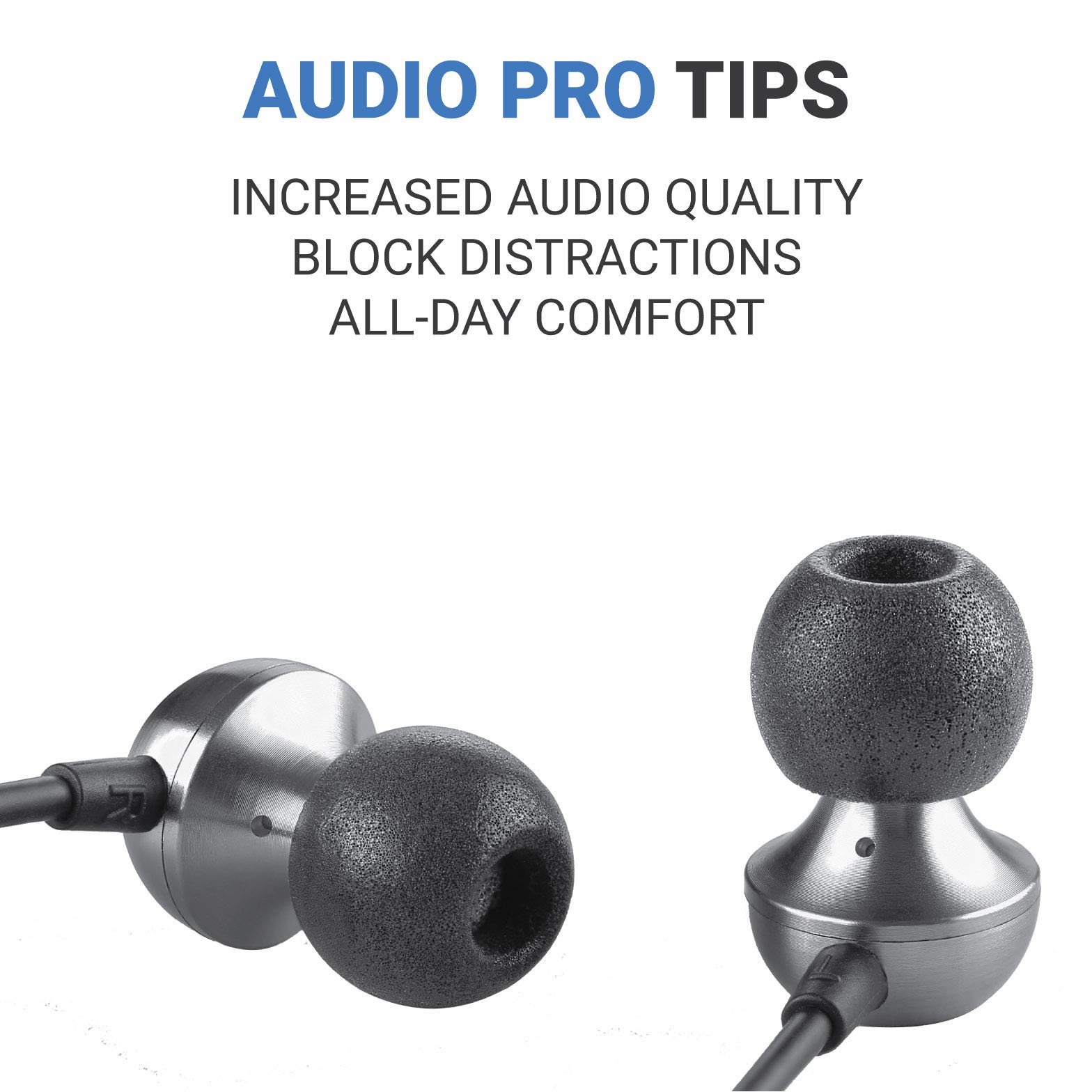 Comply Aware Pro SmartCore Earbud Tips Variety Pack - Situational Awareness - Sport Pro, Audio Pro, Aware Pro (Medium, 3 Pairs)