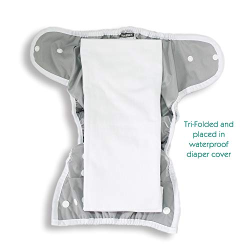 Thirsties Duo Hemp/Organic Cotton Cloth Diaper Prefold, Size One, 2 Pack