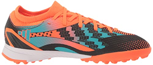 adidas X SPEEDPORTAL Messi.3 Turf Soccer Shoe, Team Solar Orange/Mint Rush/Black, 4 US Unisex Big Kid