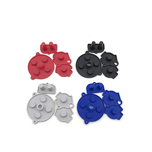 Colorful Conductive Rubber Pad Buttons A-B D-pad for GBA Gameboy Advance Silicone Start Select Keypad Gray