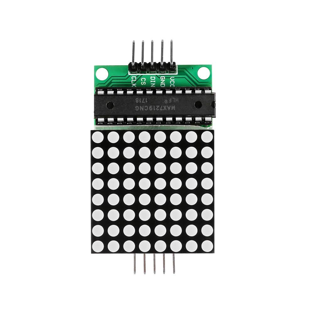 ACEIRMC 2PCS MAX7219 Dot Matrix Display Module Single-Chip Control LED Module DIY Kit for Arduino with 5pin Line (A)
