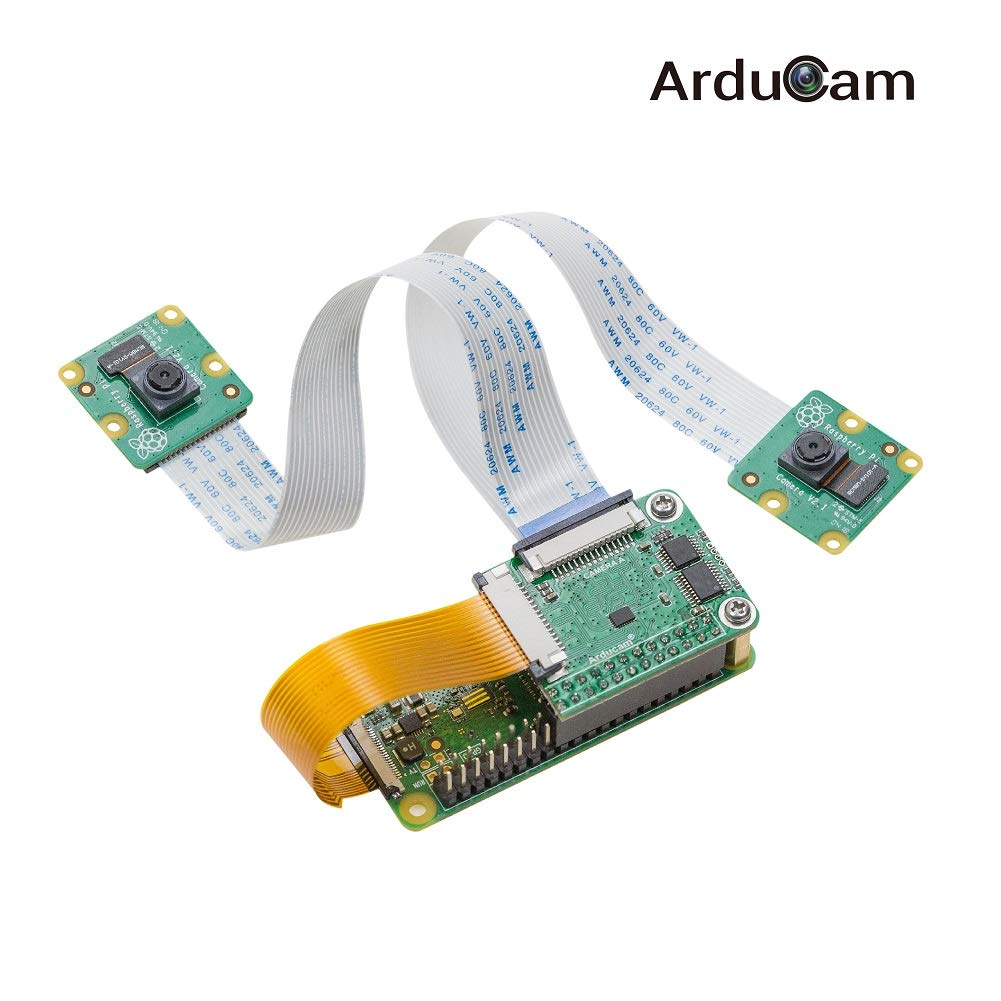 Arducam Multi Camera Adapter Doubleplexer Stereo Module V2 for Raspberry Pi Zero, Pi 3/3 b+, 4b