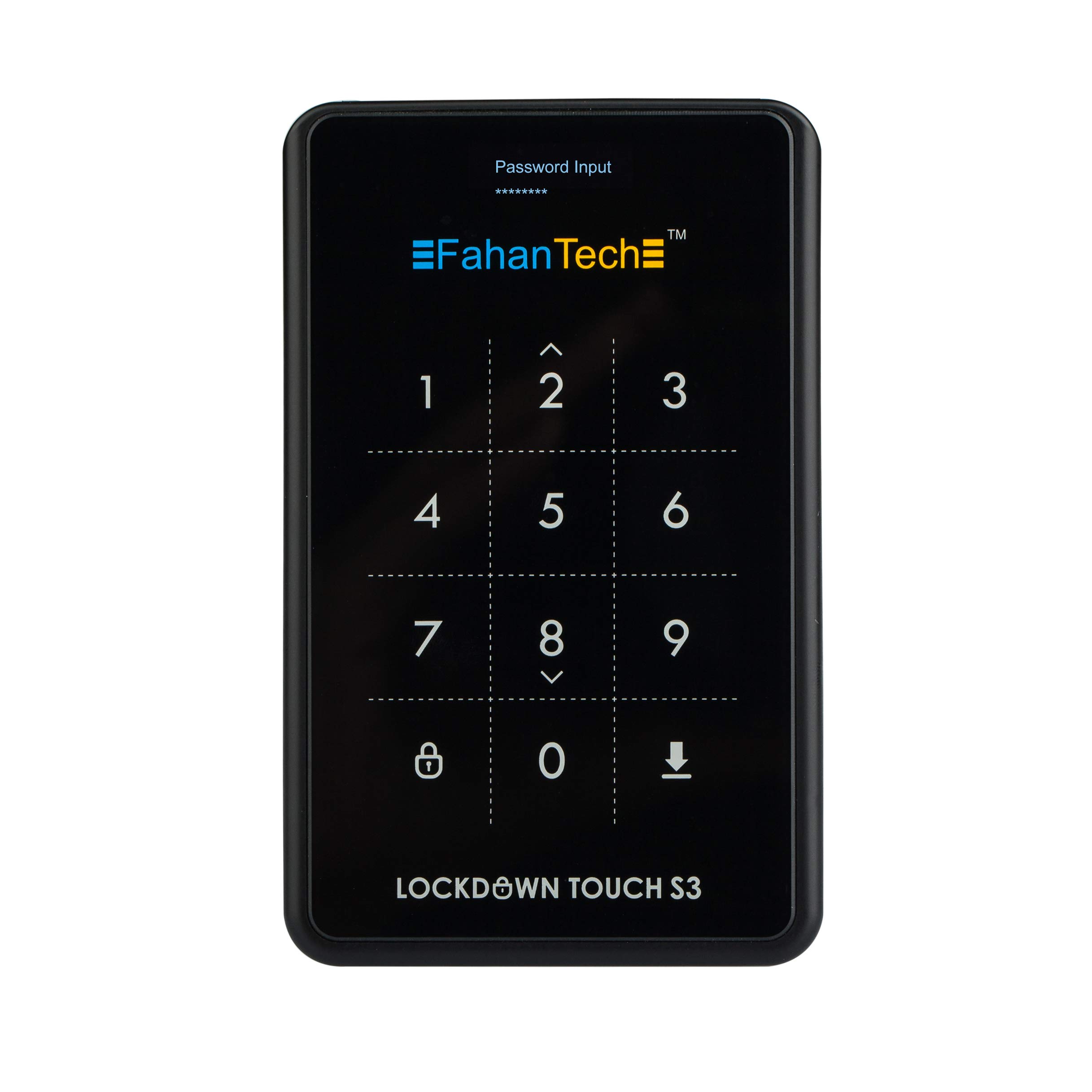 FahanTech Made in Korea - Upgraded SATA III Lockdown Series AES 256-bit Hardware Encrypted Hard Drive Enclosures (SATA III Metal-Black)
